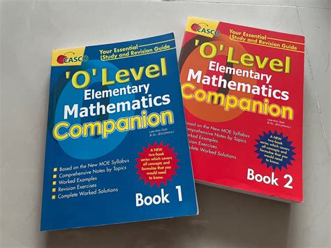 O Level Elementary Mathematics Companion Emath Book 1 And Book 2 Assessment Guide By Casco