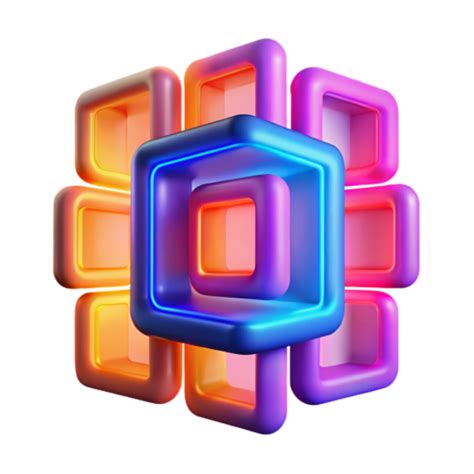 Vibrant 3d Render Of Interlocking Colorful Cubes Abstract Background