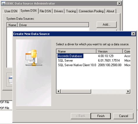 Powerbi How To Create Odbc Dsn For Accredosuturn Or What Is The Odbc Connection String For