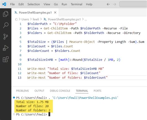 How To Get Size Of Folder In PowerShell Get Folder Size In GB In PowerShell