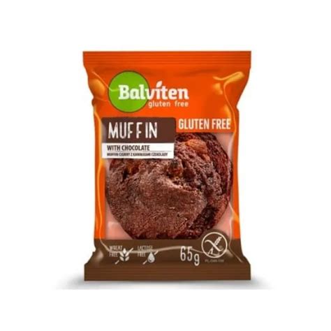 Безглутенов тъмен мъфин с парченца шоколад Balviten 65 гр