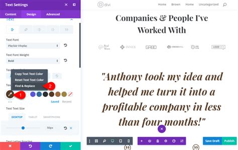 How To Use Divi To Create Different Color Scheme Mockups Of Your Pages