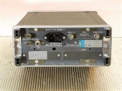 Counter Timer PM 6612 Equipment Philips Svenska AB Radiomuseum Org