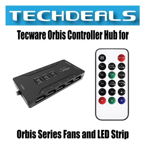 Tecware Orbis Controller Hub For Orbis Series Fans And LED Strip Computers Tech Parts