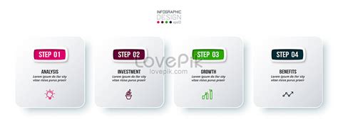 단계와 Infographic 비즈니스 개념 일러스트 무료 다운로드 Lovepik