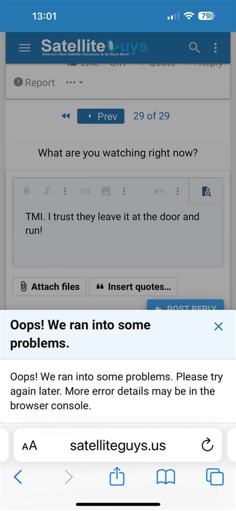 Oops We Ran Into Some Problems Page 3 SatelliteGuys US