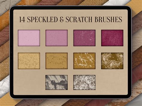 Procreate Texture Brushes Texture Brushes For Procreate Etsy
