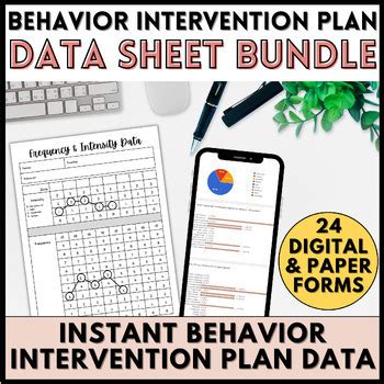 Behavior Data Collection Sheets Bundle Digital Paper IEP Data Collection