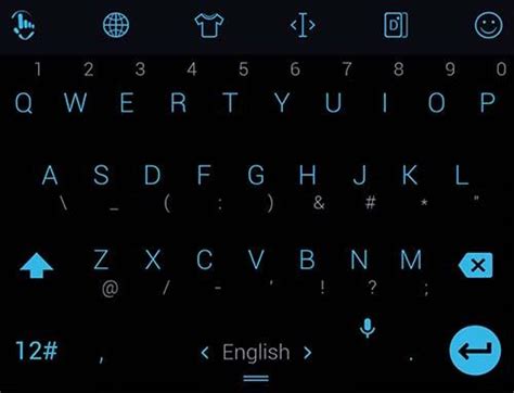 Keyboard Theme Flat Black Blue APK For Android Download