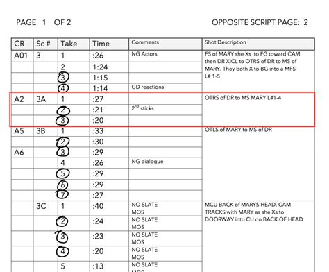 How To Read A Lined Script Notes Template Script Templates