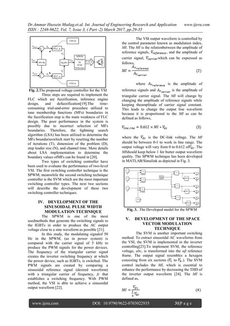 Performance Evaluation Of Two Level Photovoltaic Voltage Source