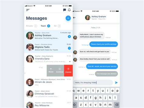Messages App UI Design By Osama Dawood On Dribbble