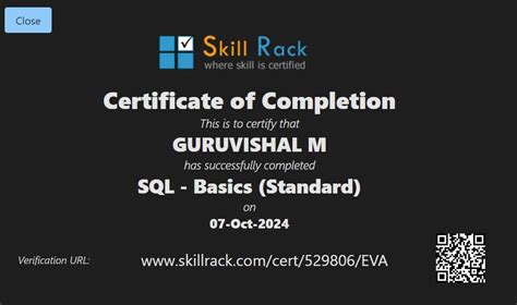 Sql Certification Skilldevelopment Learning Data Programming Databases Guru Vishal