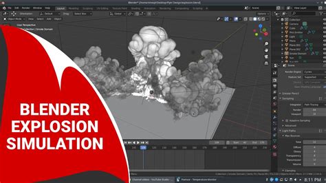 Explosion Simulation In Blender Youtube
