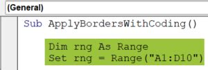Vba Borders Top Methods To Insert Borders With Examples