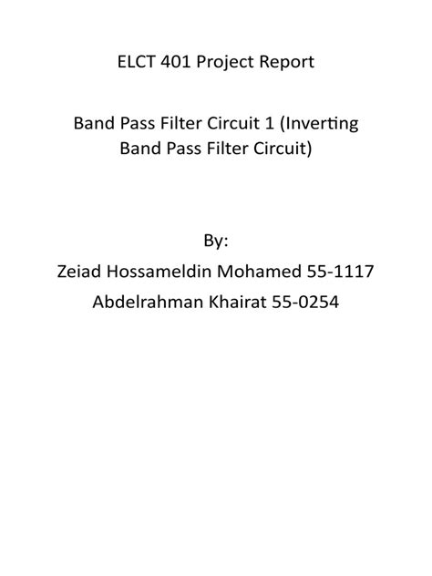 elct 401 project report pdf