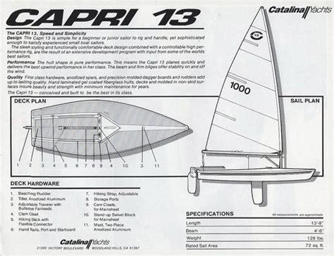 Catalina Capri 13 Brochure Sailinfo I