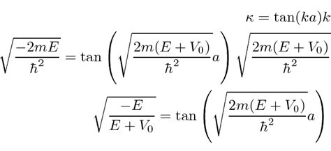 Bound States In A Potential Well