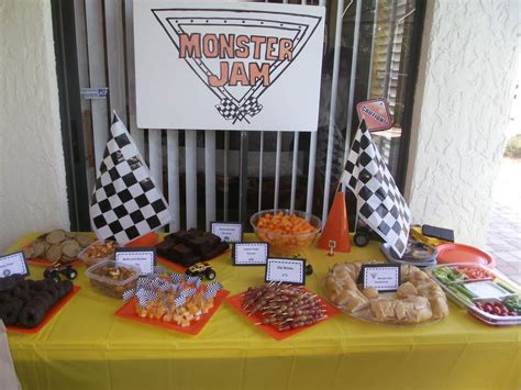 Monster Jam Birthday Party Ideas Photo 15 Of 63 Catch My Party