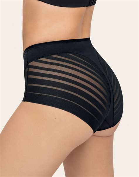 Lace Stripe Classic Shaper Panty Brachic