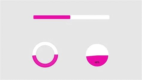 Circular And Bar Graph Type Loading Anim Stock Video Pond