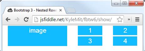 Css Nested Rows With Bootstrap Grid System Stack Overflow