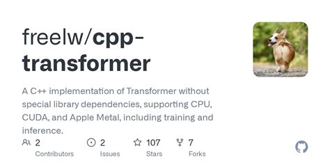 Github Freelwcpp Transformer A C Implementation Of Transformer