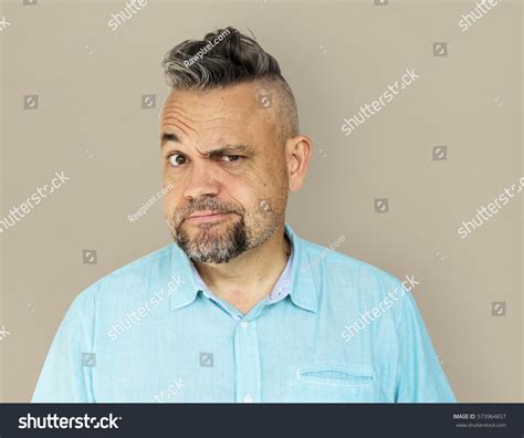 Man Squint Eye Curious Suspicious Squinting Stock Photo Shutterstock