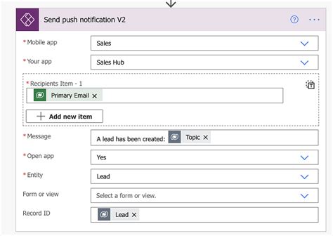 Create Custom Push Notifications For The Dynamics 365 Sales Mobile App