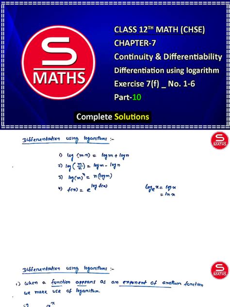 7 Continuity And Differentiability 10 Pdf