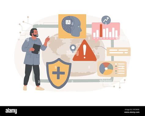 Ai Enhanced Emergency Response Abstract Concept Vector Illustration Stock Vector Image And Art Alamy