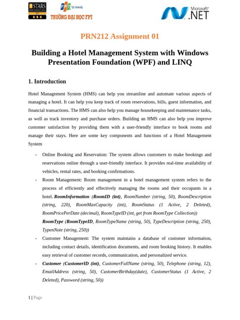 Prn212assignment01 Wpf Linq Pdf Windows Presentation Foundation Microsoft Sql Server