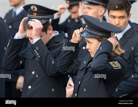 23 March 2022 Hessen Frankfurtmain Young Federal Police Officers