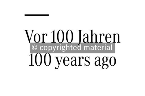 Vor 100 Jahren