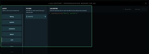 Lua For Dual Universe The Basics — Wolfe Labs
