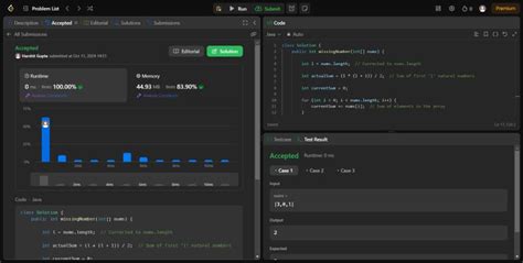 100daysofcode Day10 Java Codingjourney Leetcode Missingnumber Learningeveryday