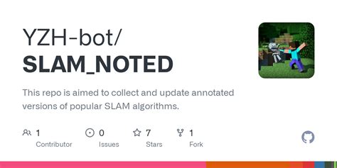 Github Yzh Botslamnoted This Repo Is Aimed To Collect And Update
