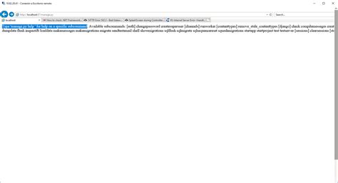 Django Type Managepy Help For Help On A Specific Subcommand