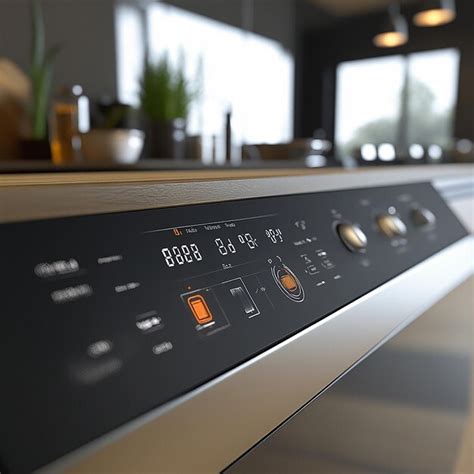 Quotcloseup Of Dishwasher Control Panel Showcasing Settingsquot