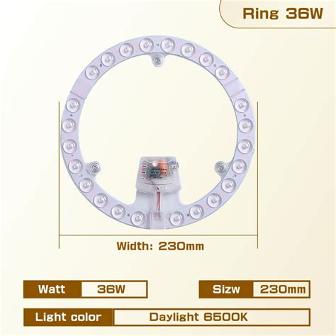 LED Ceiling Light Replacement 18W 24W 36W Remote Control Dimming Tricolor Magnetic Led Light