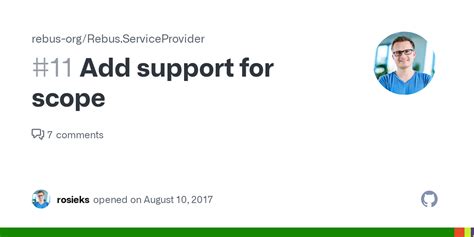 add support for scope · issue 11 · rebus org rebus serviceprovider
