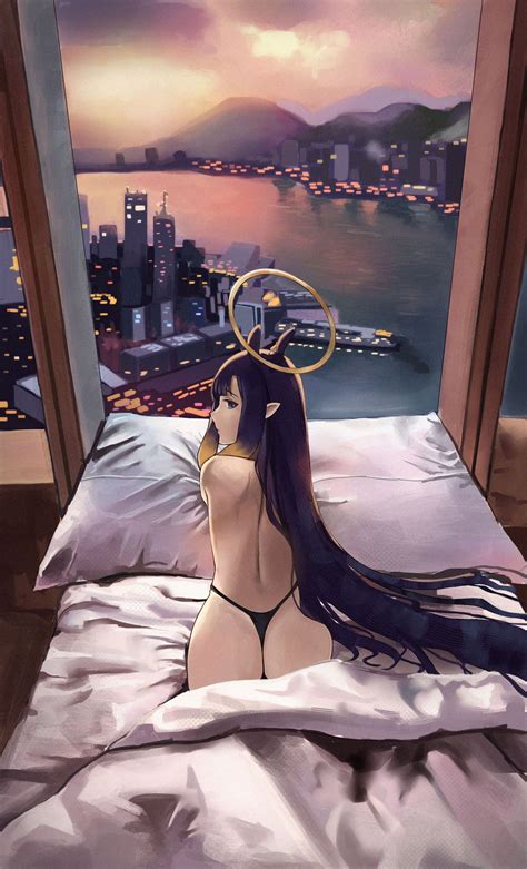 Rule 34 1girls Ass Back Bed Bed Sheet Bedroom Big Ass Big Butt City