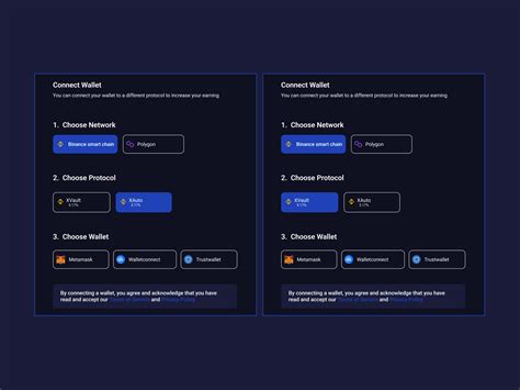 Connect Wallet Choose Protocol Modal By Mecha Samuel On Dribbble