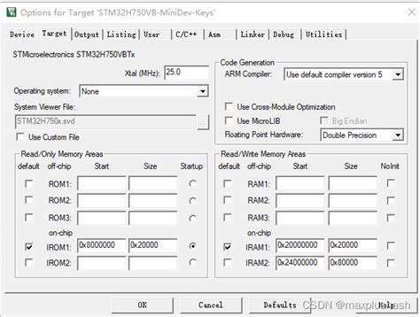 error l6971e main o arm at 0x24020000 type rw incompatible with