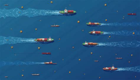 Free Maritime Traffic Patterns Photo Maritime Pixel Boats Download At Stockcake