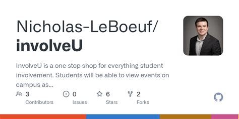 GitHub Nicholas LeBoeuf InvolveU InvolveU Is A One Stop Shop For Everything Babe
