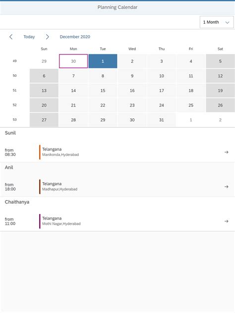 planning calendar in sap ui5 sap community