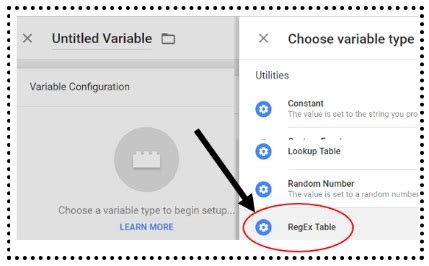 GTM Regex Table Variable Explained Optimize Smart