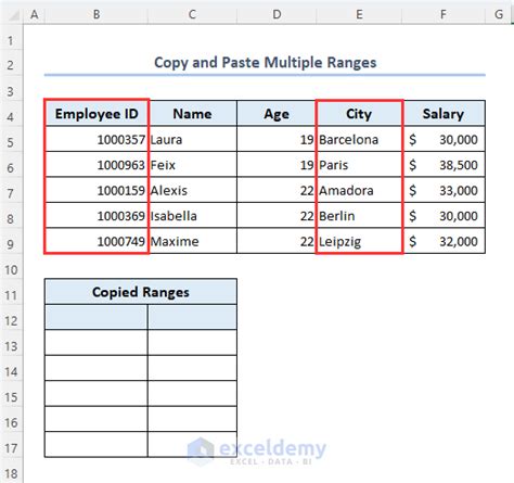 How To Copy And Paste In Excel Using Vba 12 Methods Exceldemy