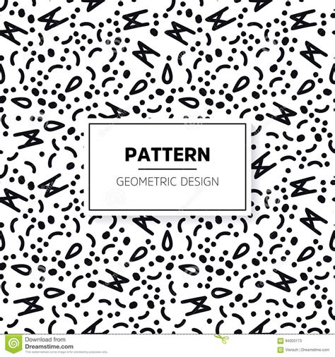 Monochrome Abstract Striped Texture Seamless Pattern For Background Stock Vector Illustration